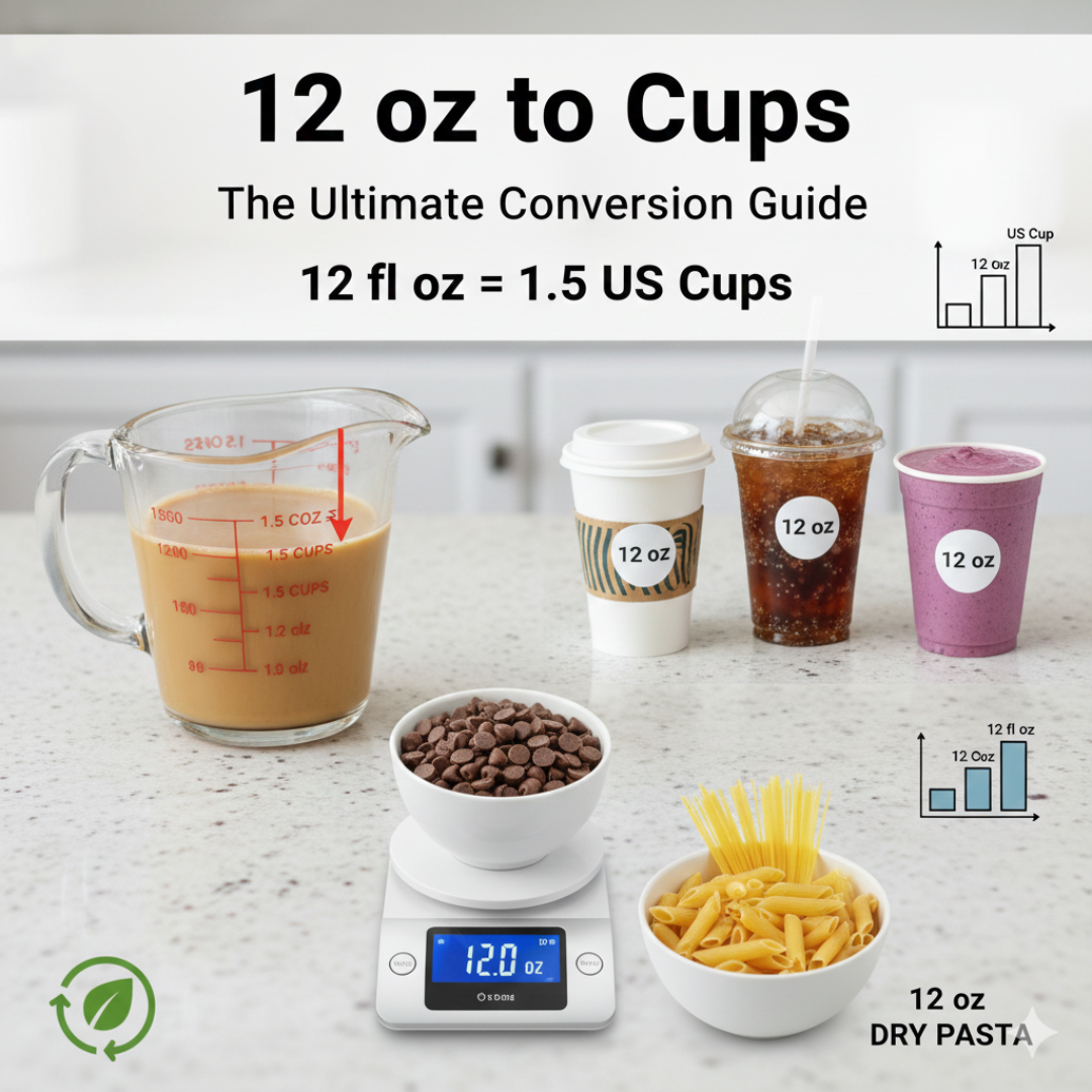 12 oz to Cups – Quick Conversion Guide for Cooking and Drinks